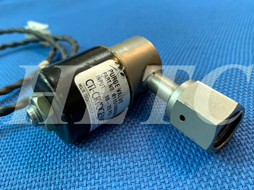 cti, purge valve tube, tube, valve, purge, used, cryo torr, 10/25psi